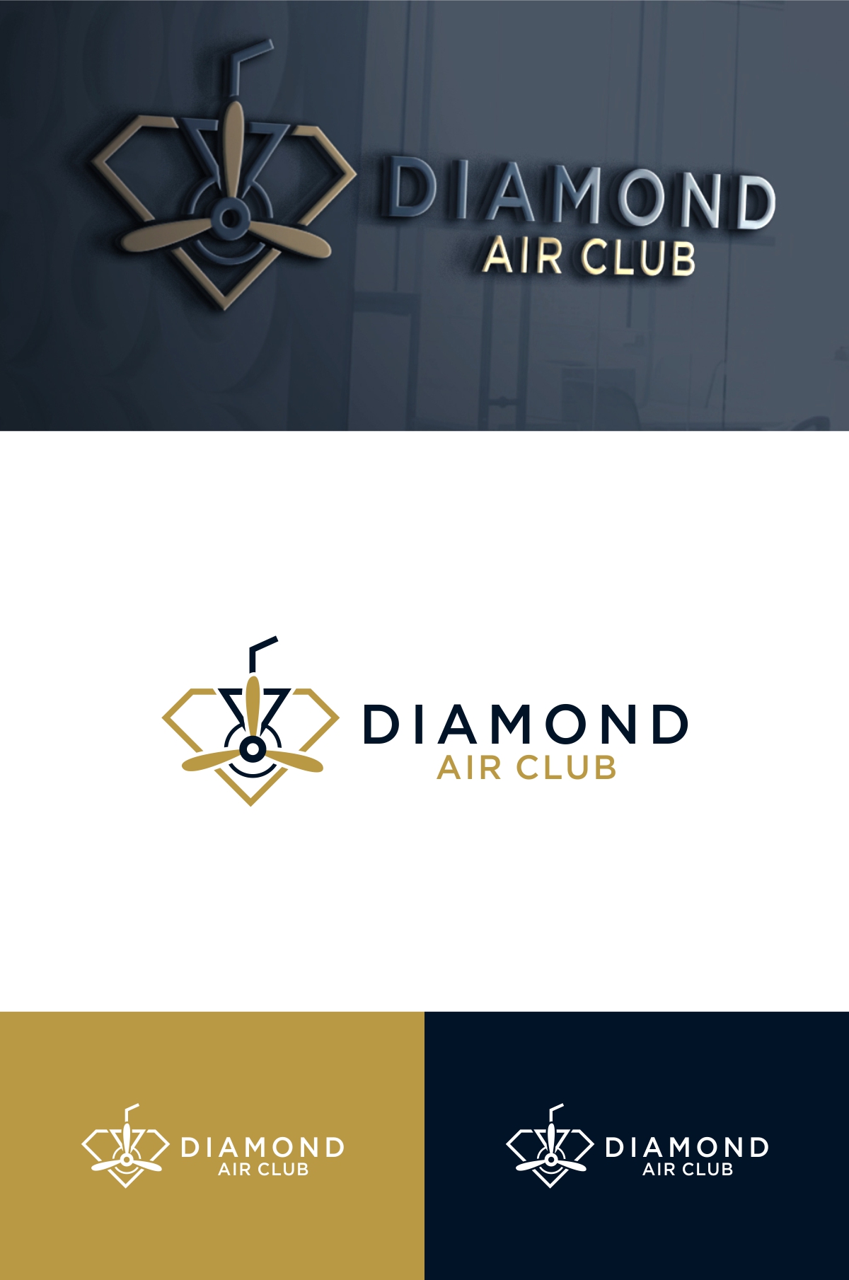 Upmarket, Modern, Aviation Logo Design for Diamond Air Club by fly ...