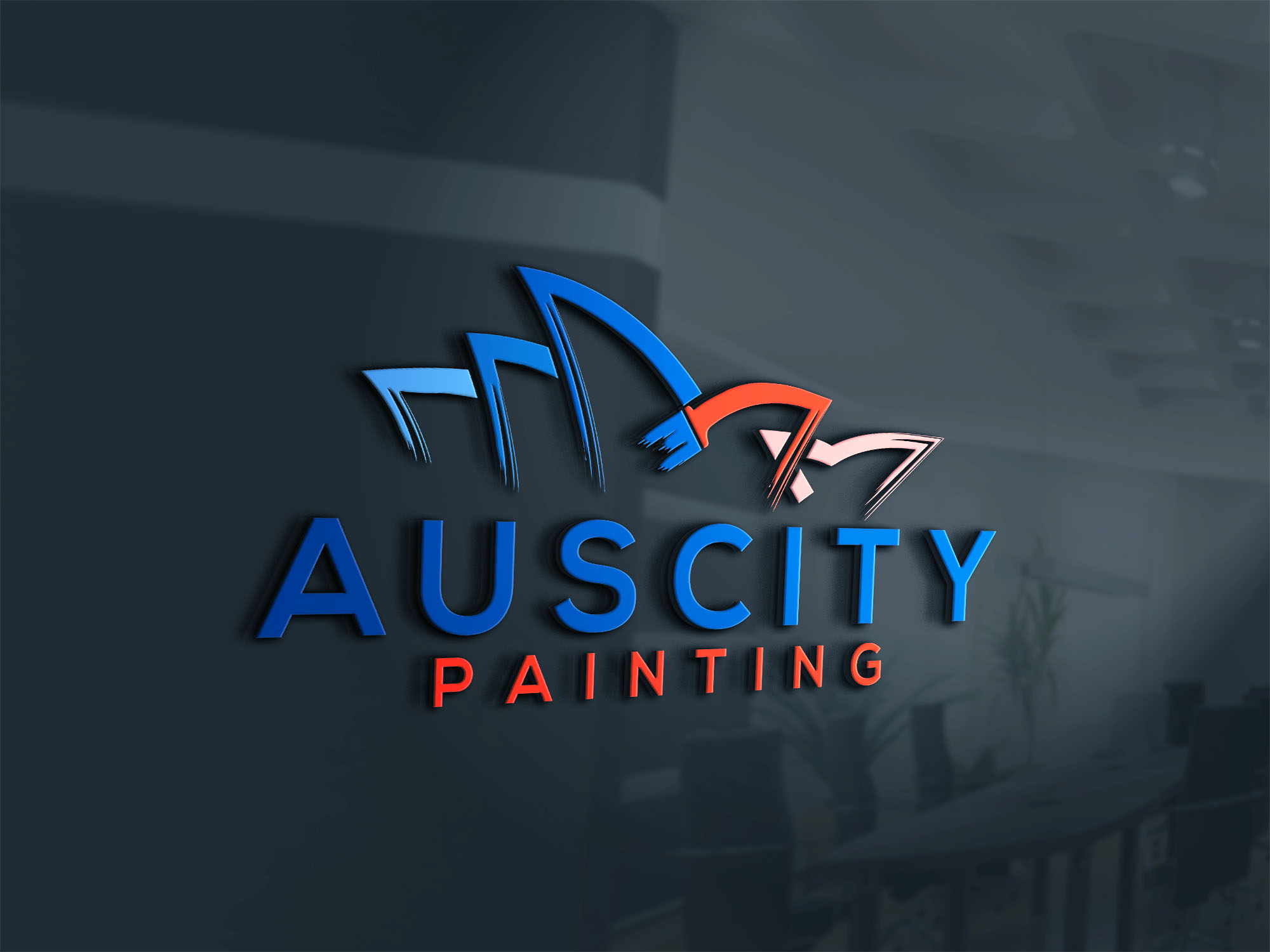 Professional, Serious, PAINTING AND DECORATING Logo Design for AUSCITY PAINTING by AFSAN ...