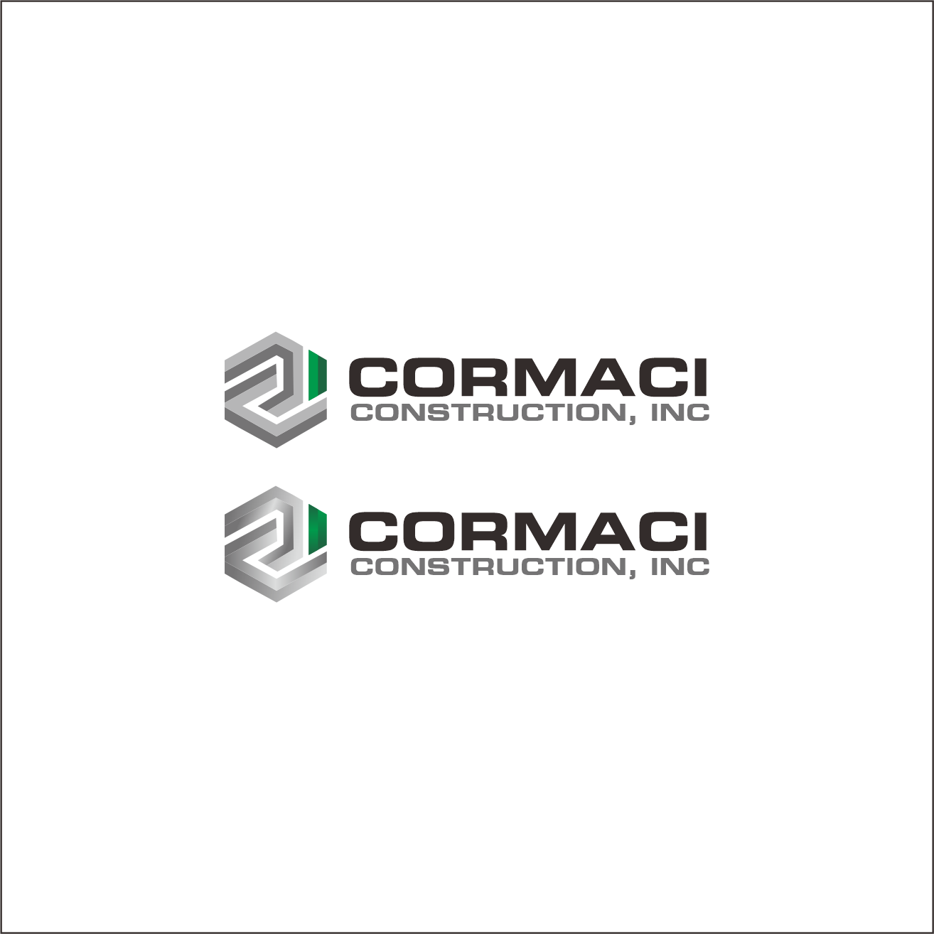 Serious, Modern, Commercial Construction - General Contracting Logo ...