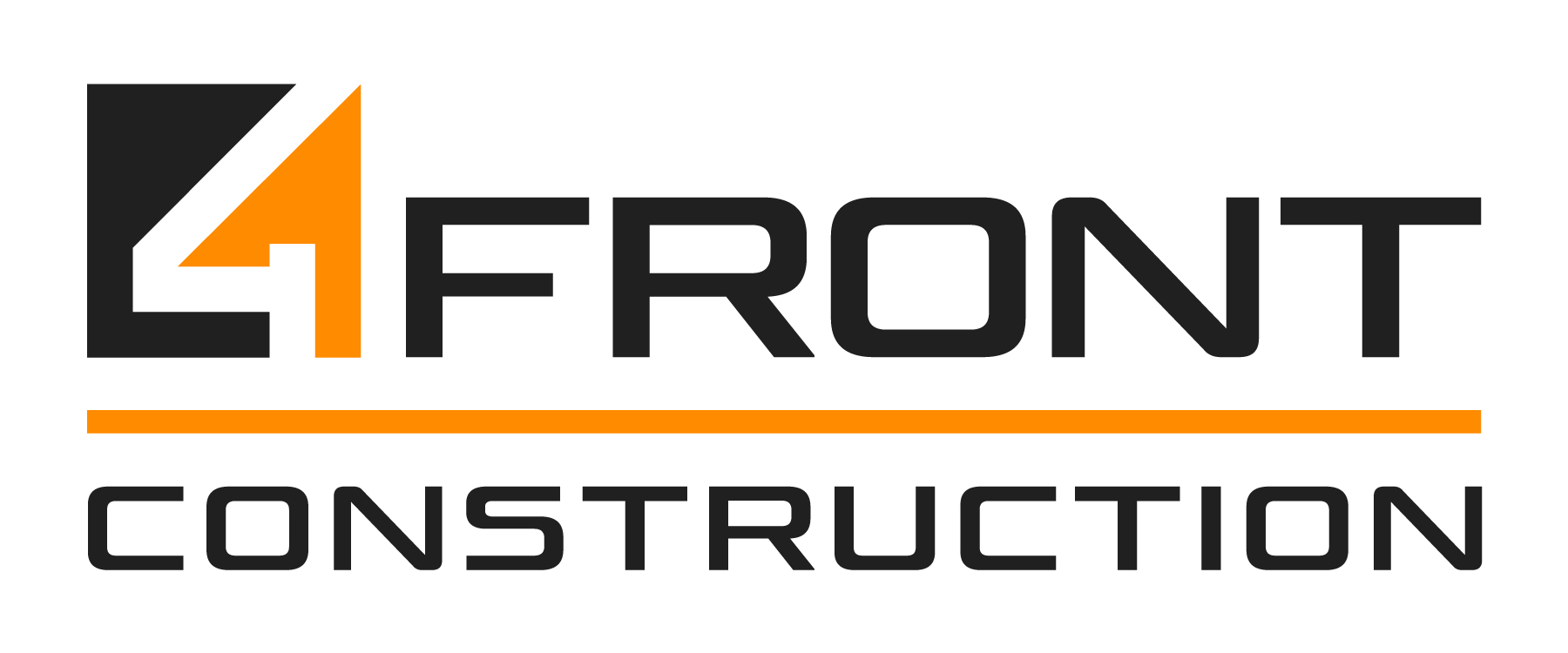 Bold, Masculine, Construction Logo Design for 4FRONT CONSTRUCTION by ...