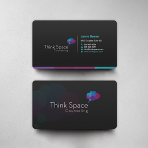 Think Space Counseling Business Card design with a visually interesting ...