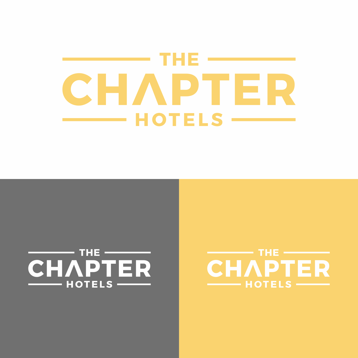 Logo Design for The Chapter Hotels by podo | Design #29932825