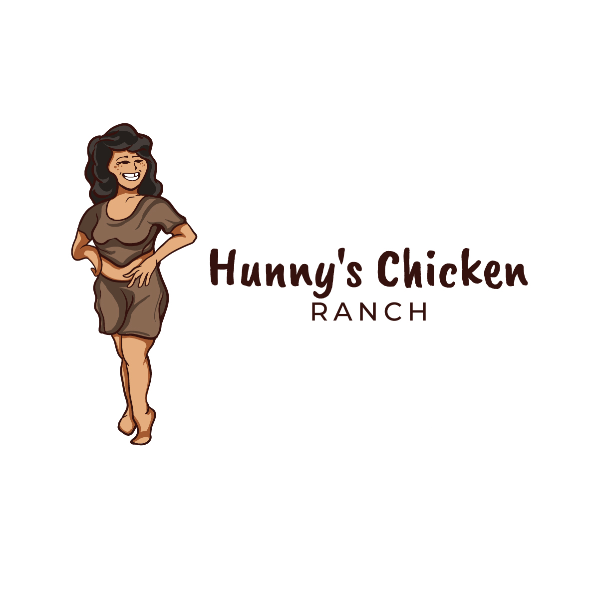A logo for Hunny's Chicken Ranch, pastured organic poultry | 6 Logo ...