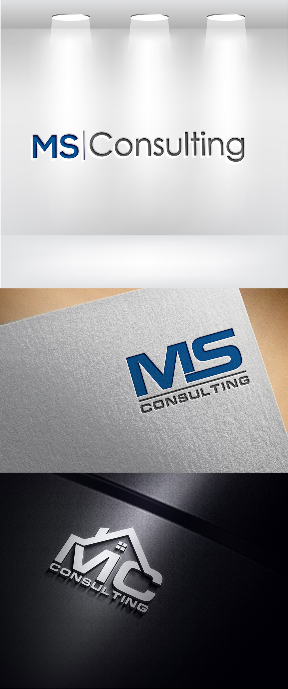 Bold, Serious, Business Management Consulting Logo Design for MS ...