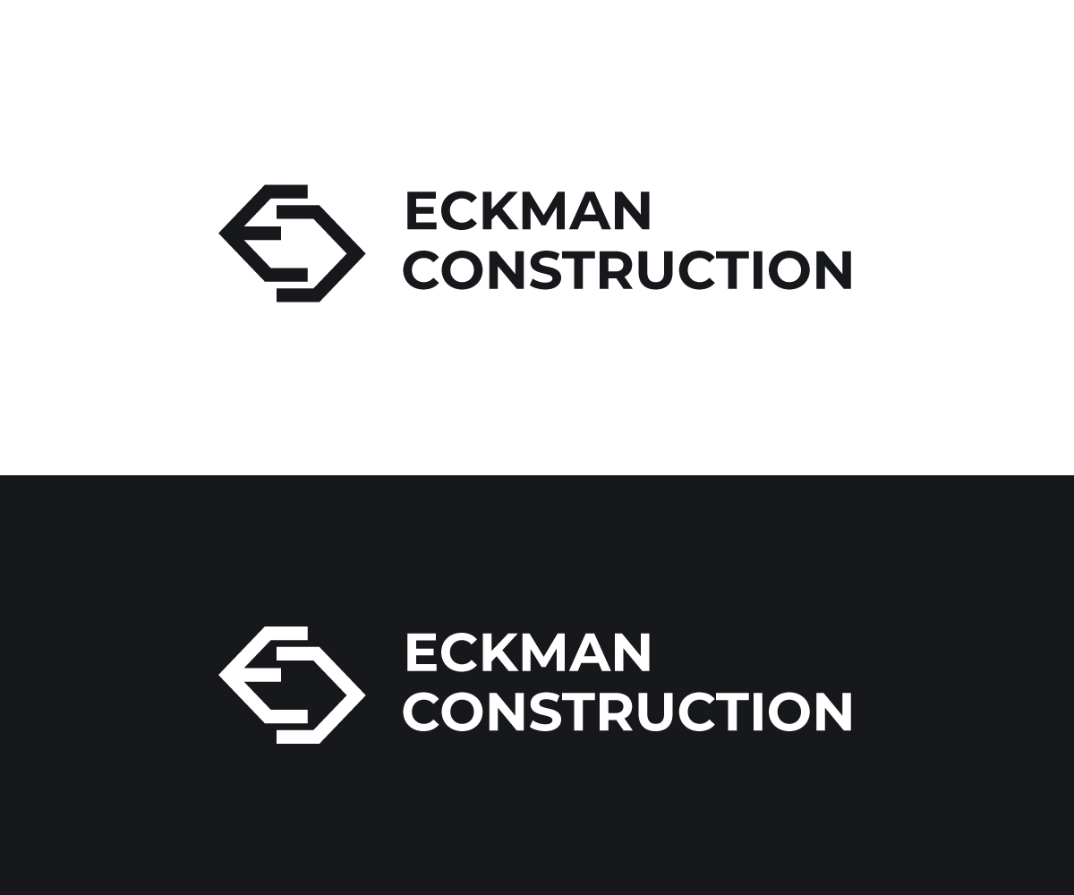 Modern, Professional, Commercial Construction Logo Design for "Eckman" or "Eckman Construction ...