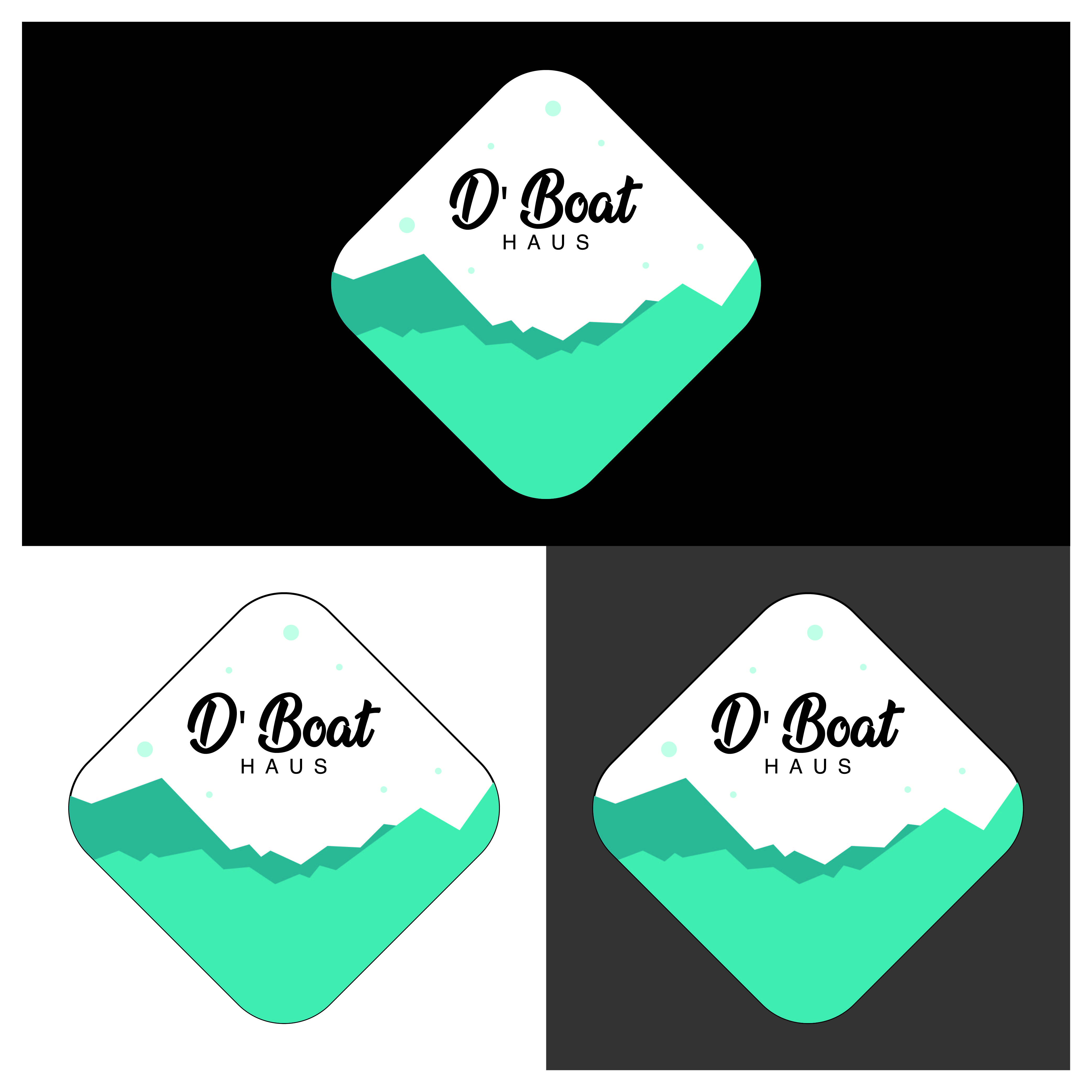 Elegant, Playful, bar & restaurant Logo Design for D' Boathaus or D ...