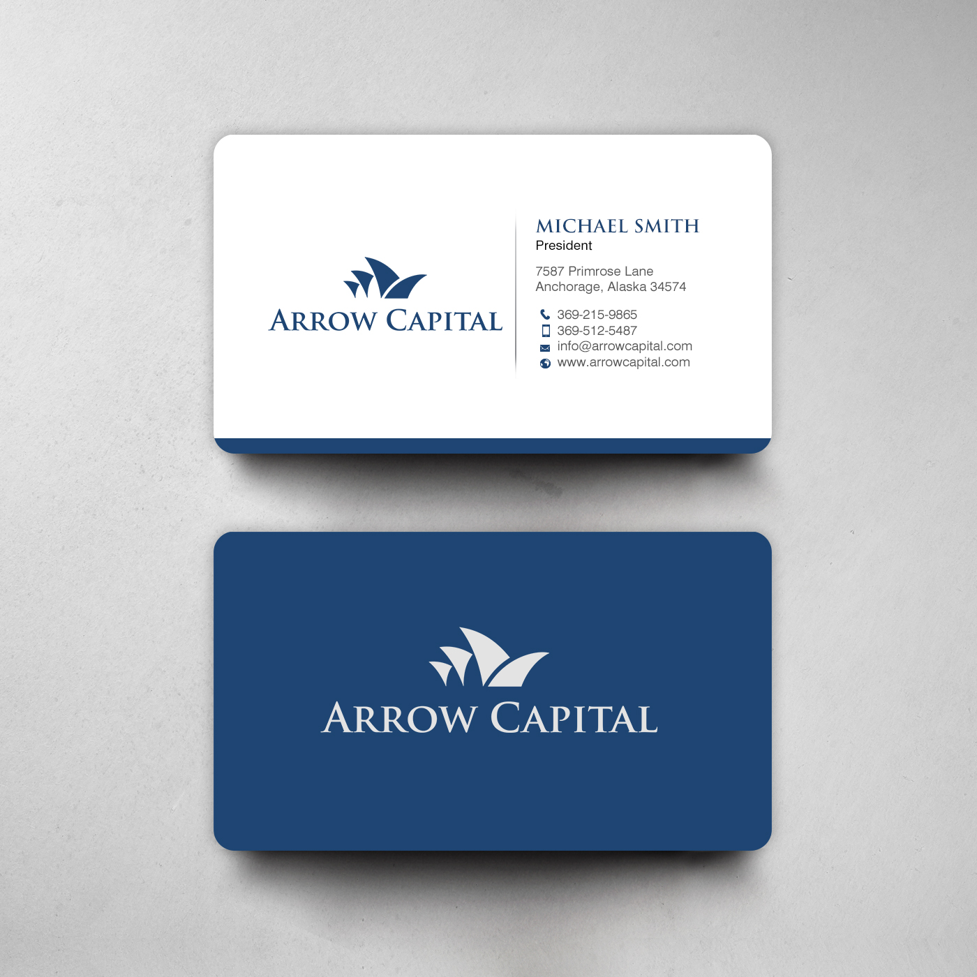 Professional, Elegant, Funds Management Business Card Design for ...