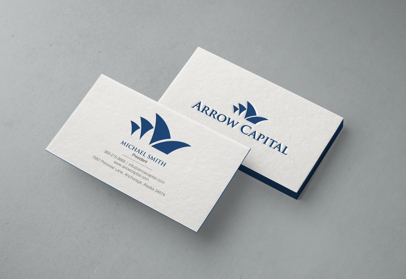 Professional, Elegant, Funds Management Business Card Design for ...