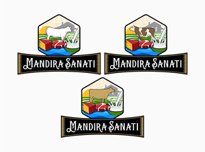 Logo: Art of Mandira (Dairy) - a logo that reflects milk and dairy ...