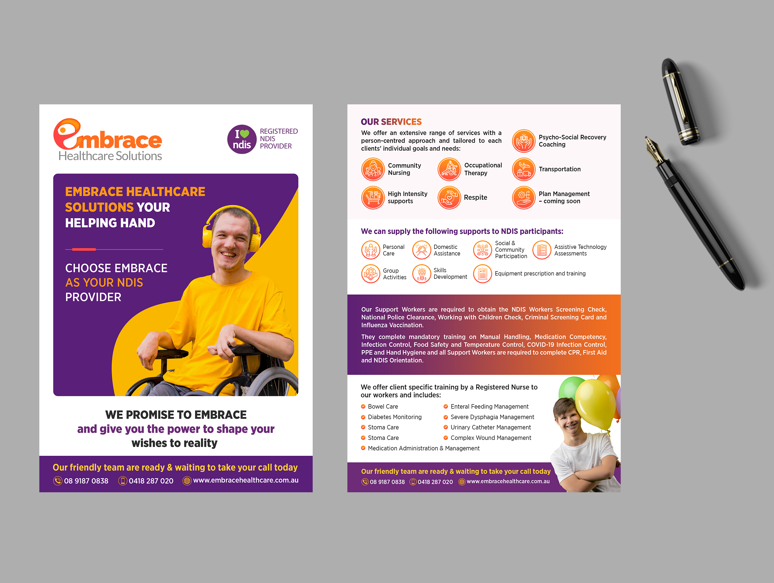Modern, Upmarket, Disability Services Flyer Design for a Company by ...
