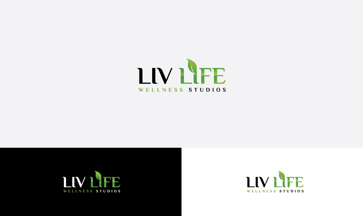 Logo Design for LIV LIFE (primary text) Wellness Studios (sub text) by ...