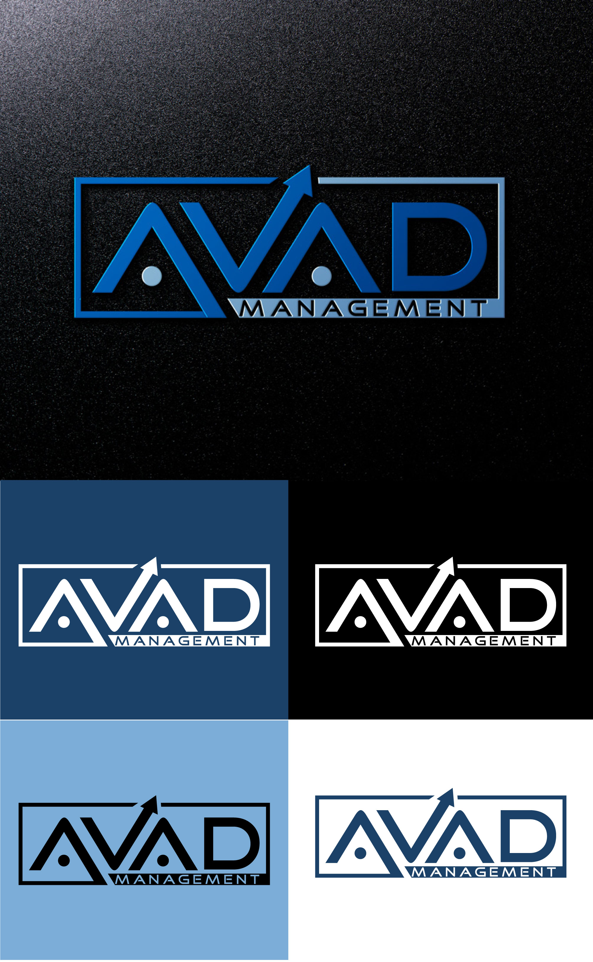 Modern, Bold Logo Design for AVAD Management (management as small text ...
