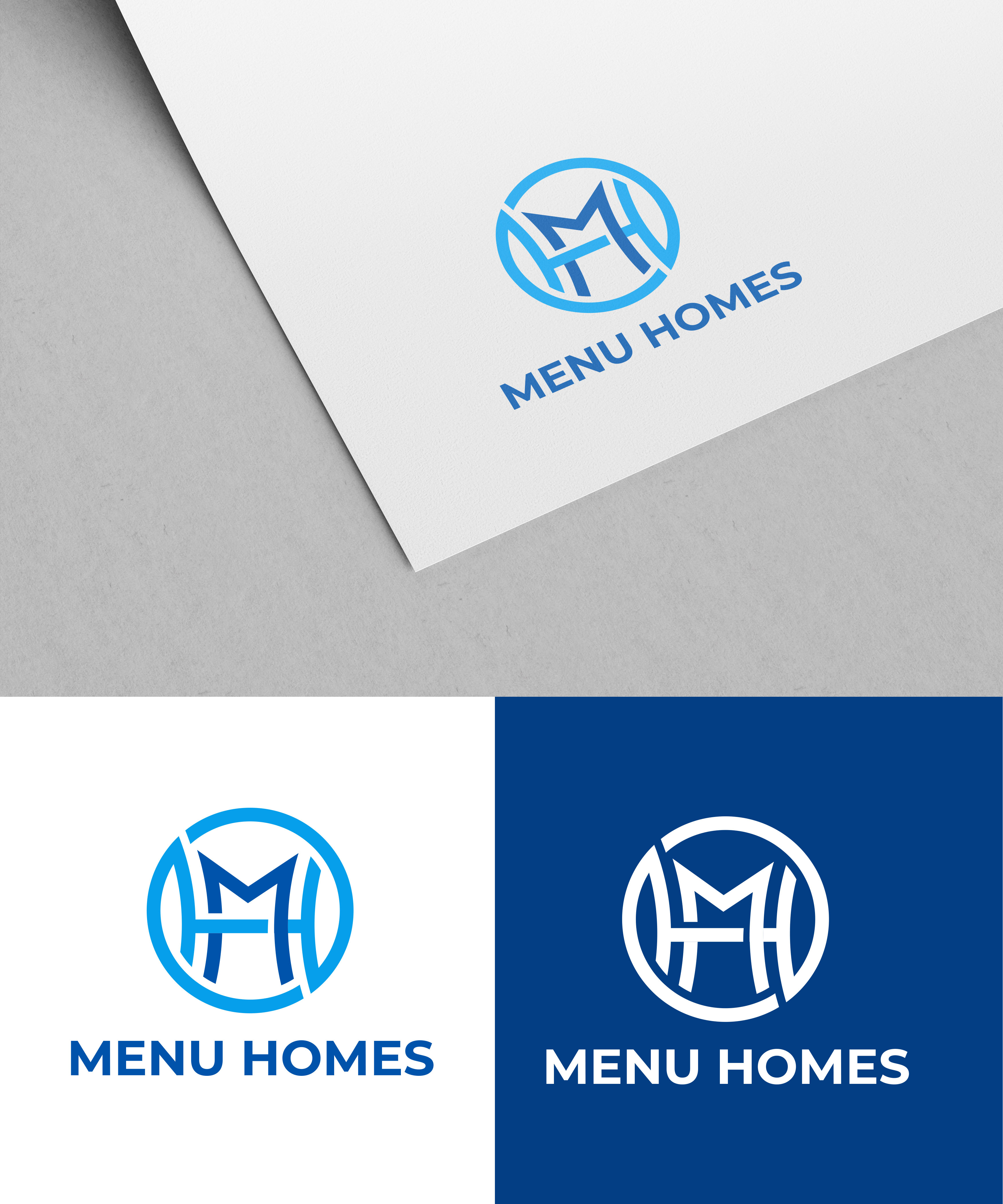 Elegant, Playful, Real Estate (Homes) Logo Design for I would like a creative mix of the letters ...