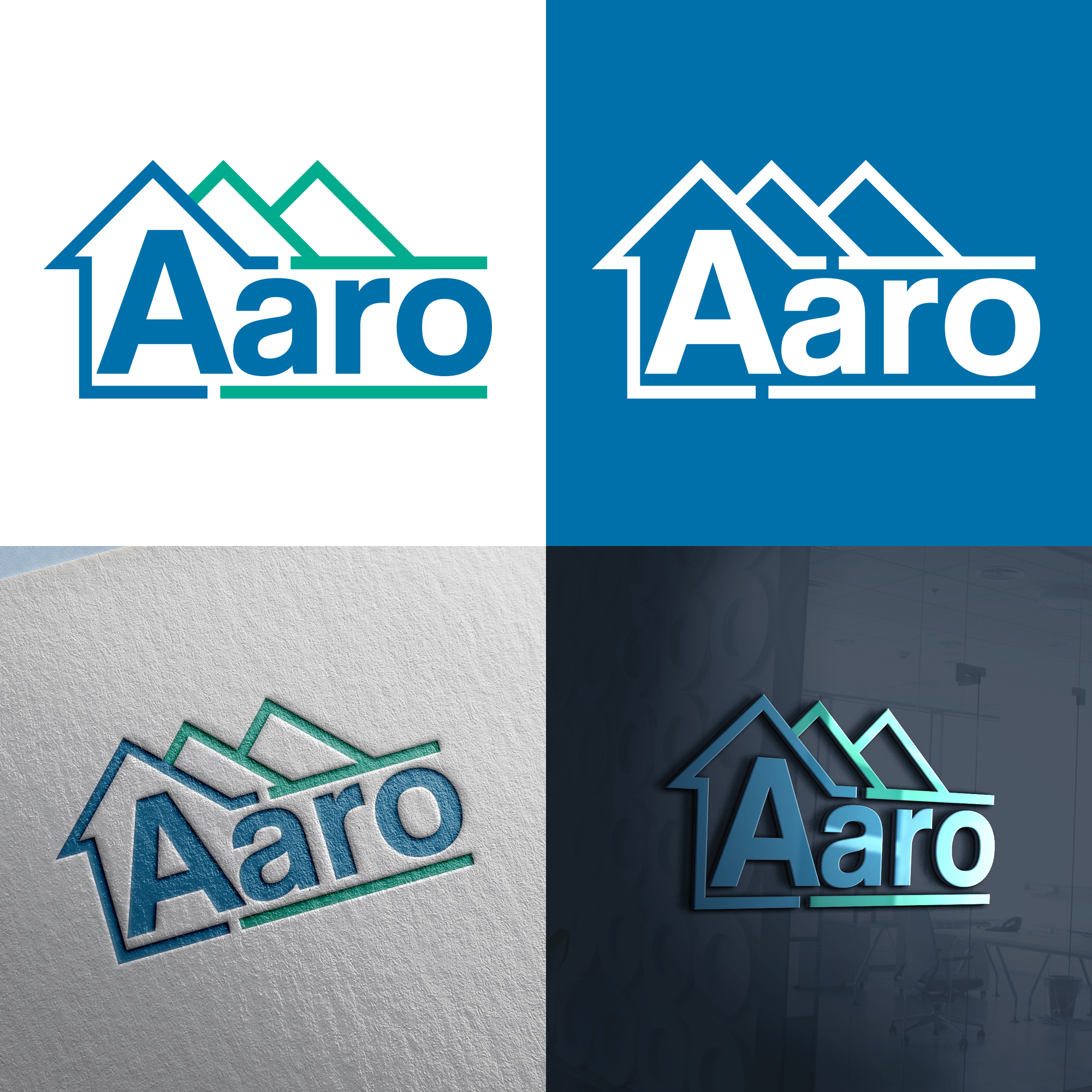 Professional, Bold, Real Estate Logo Design for Aaro by MarvinStudio | Design #30081010