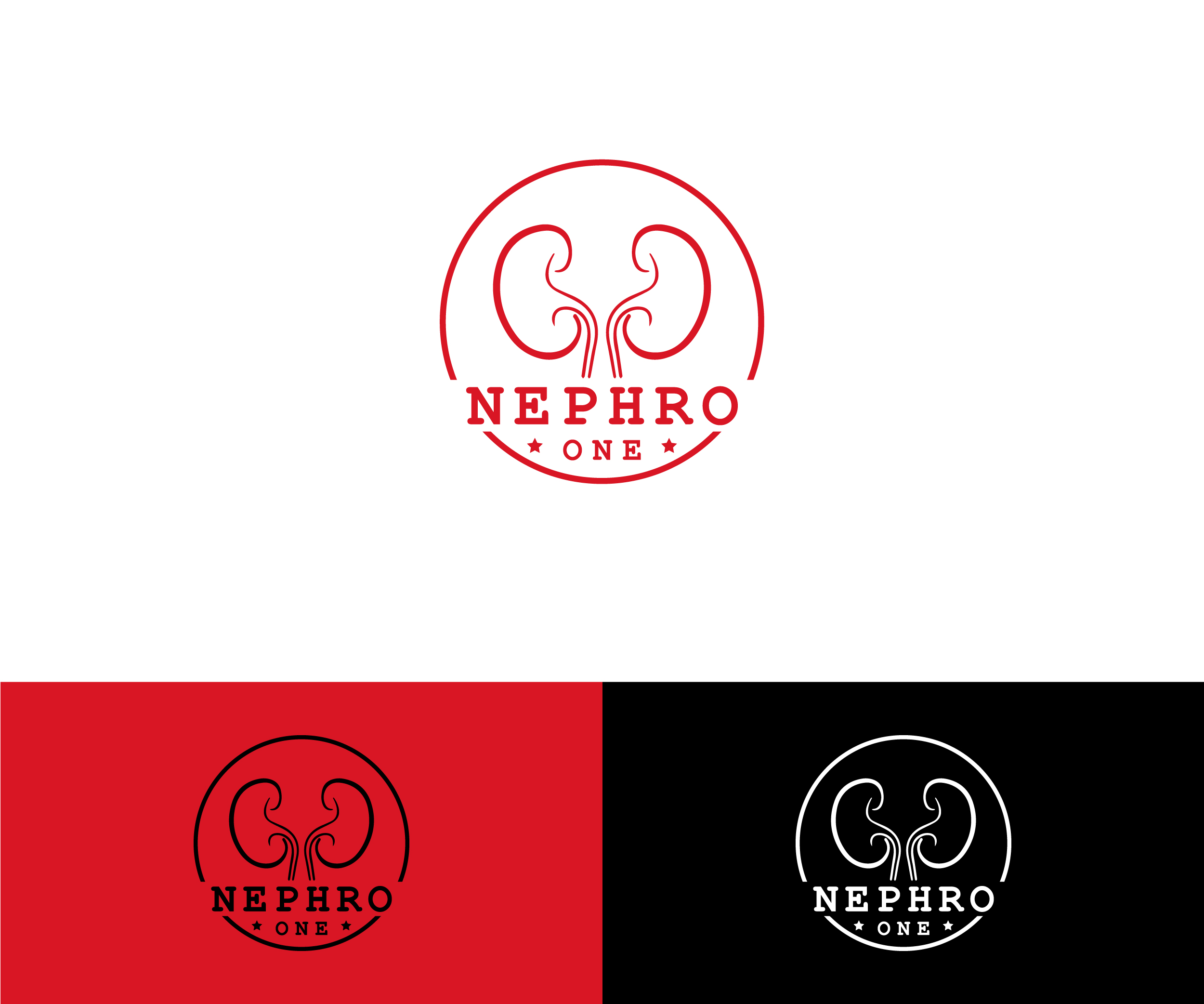 Elegant, Playful Logo Design for NEPHRO ONE by CrewType | Design #30077763
