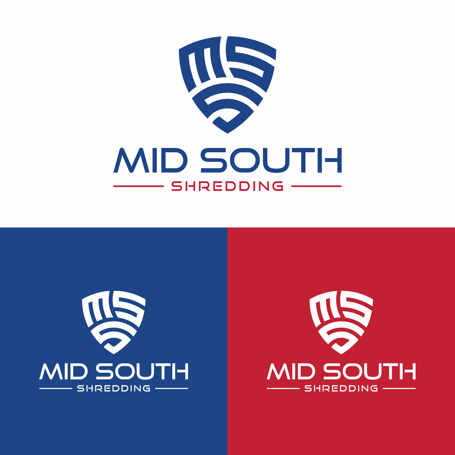 Bold, Modern, Document Destruction Logo Design for Mid South Shredding ...