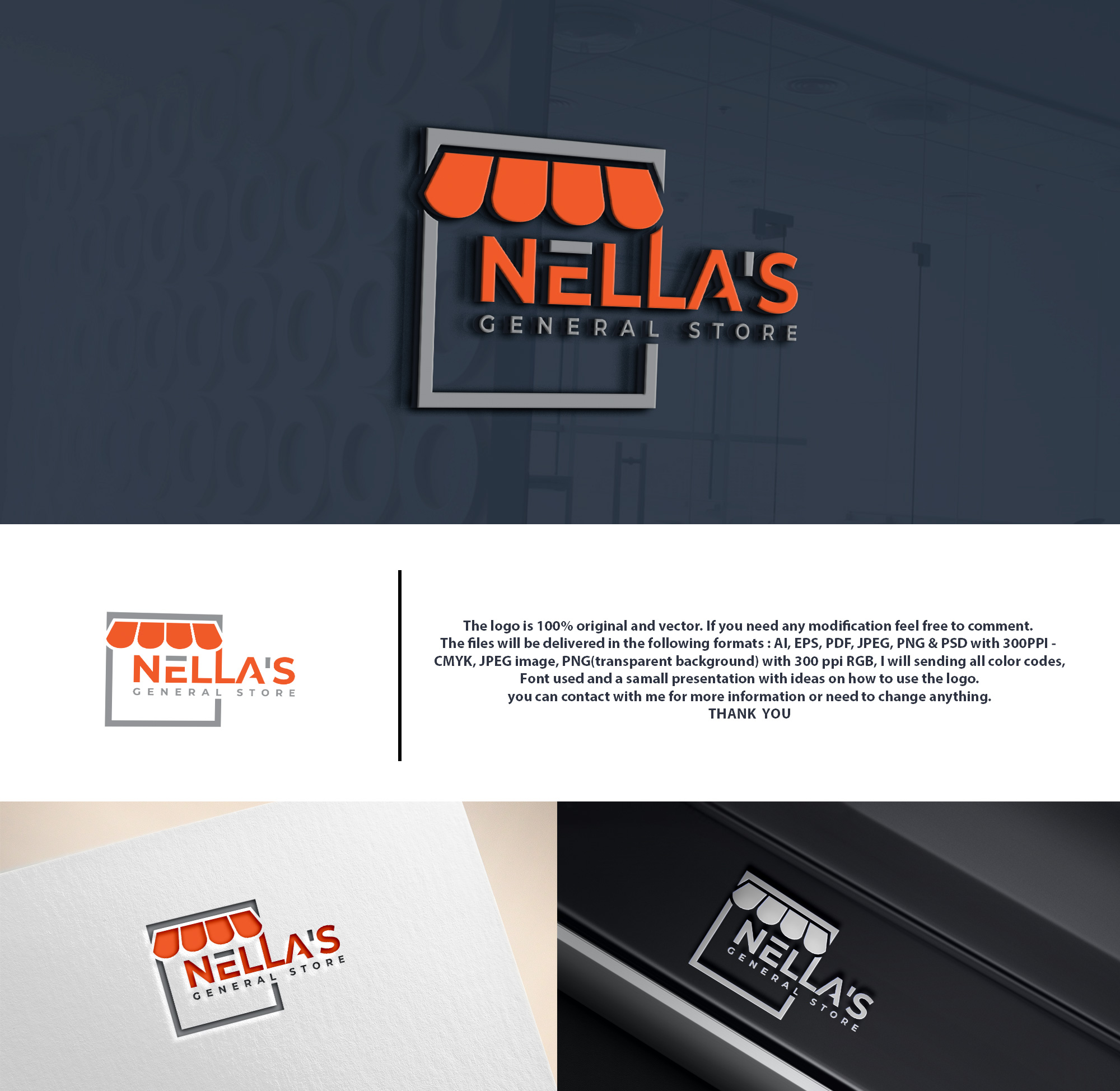 Playful, Personable, Convenience Store Logo Design for Nella's General ...