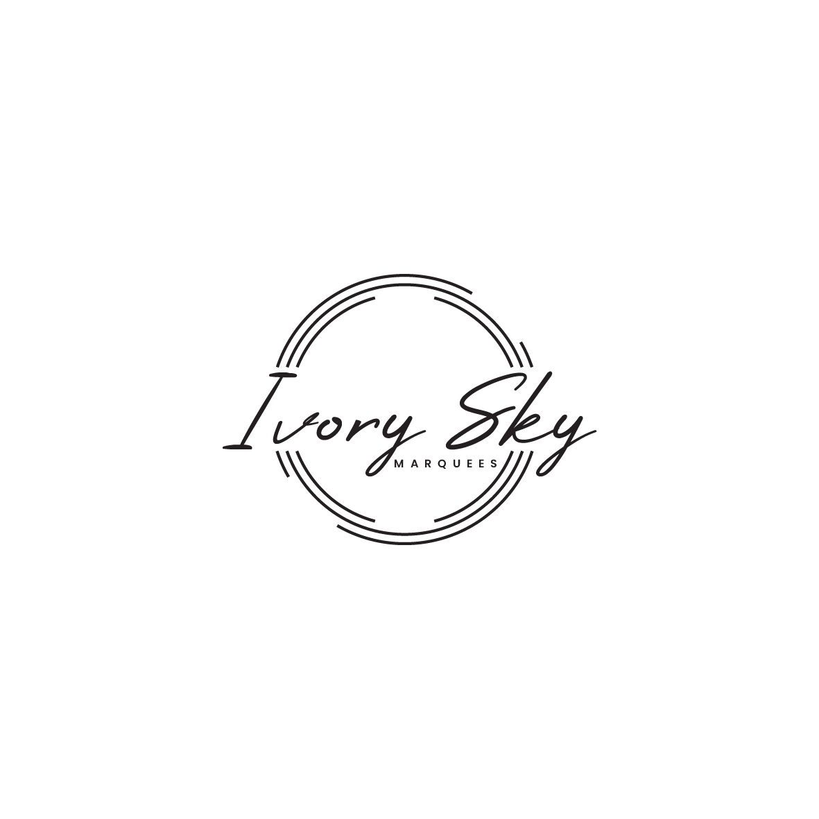 Logo Design for "Ivory Sky Marquees" by Prodesign81 | Design #30091332