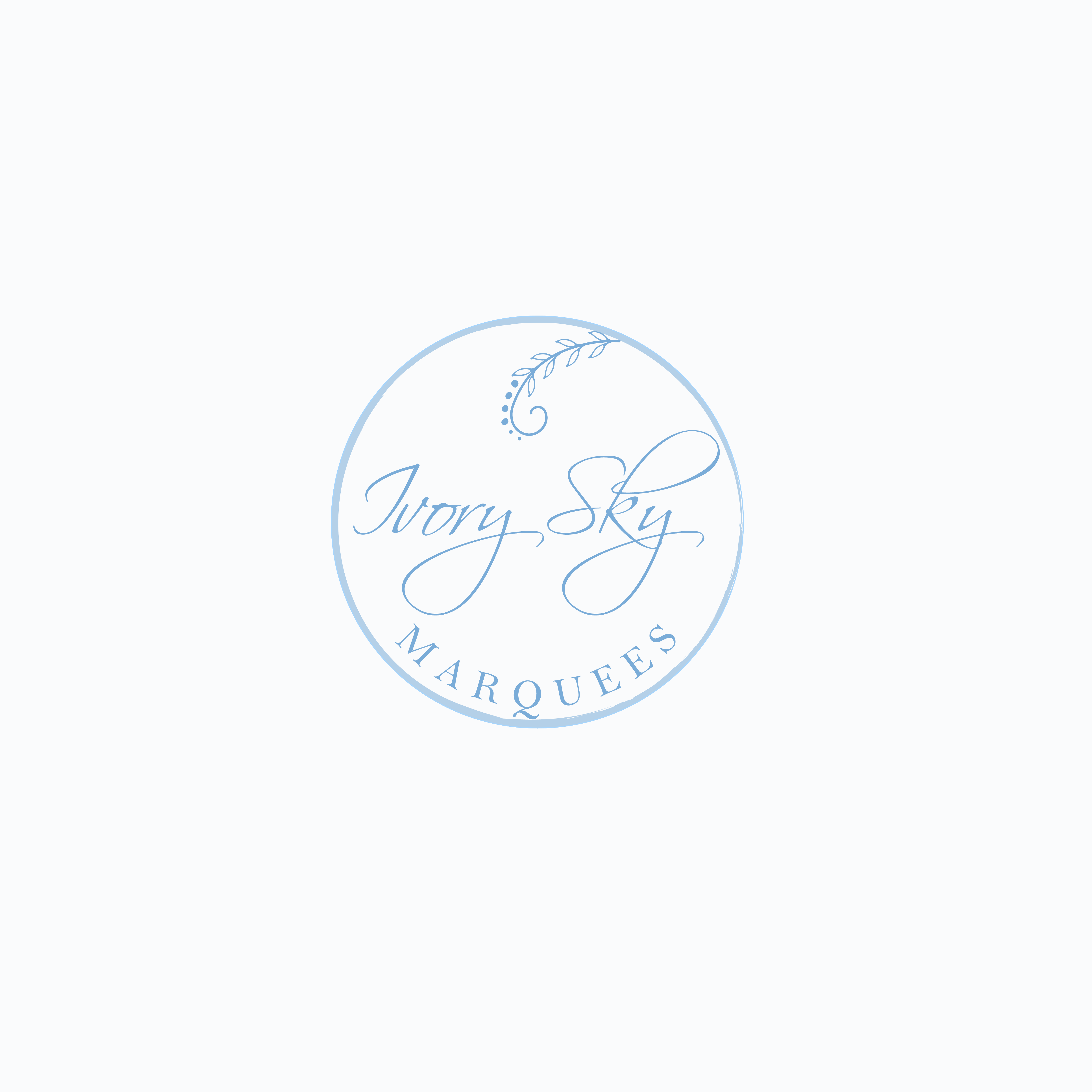Logo Design for "Ivory Sky Marquees" by The Seventh Key Magic | Design ...