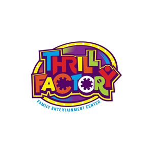 Thrill Factory logo for indoor theme park | 50 Logo Designs for Thrill ...