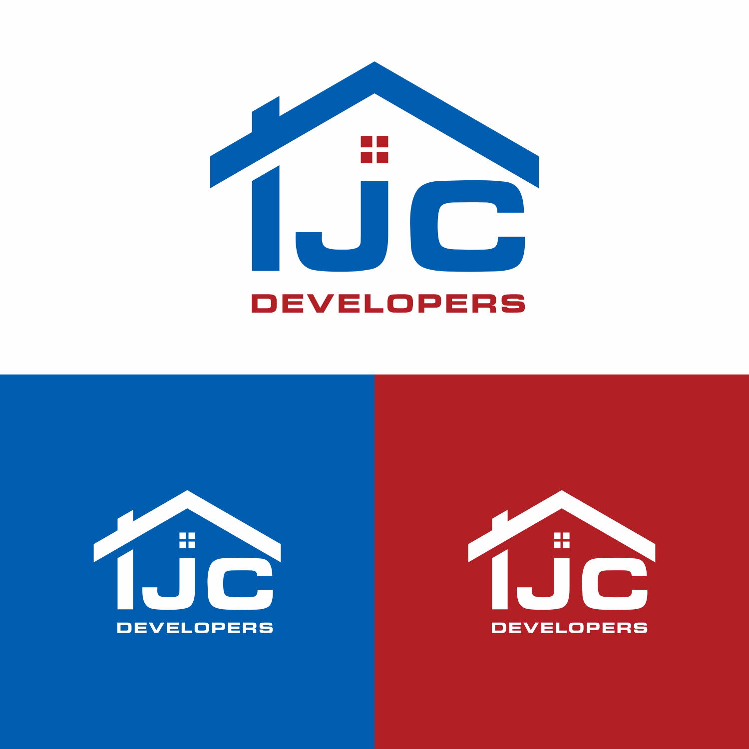 Logo Design for IJC in Blue Developers Underneath in Red by podo ...