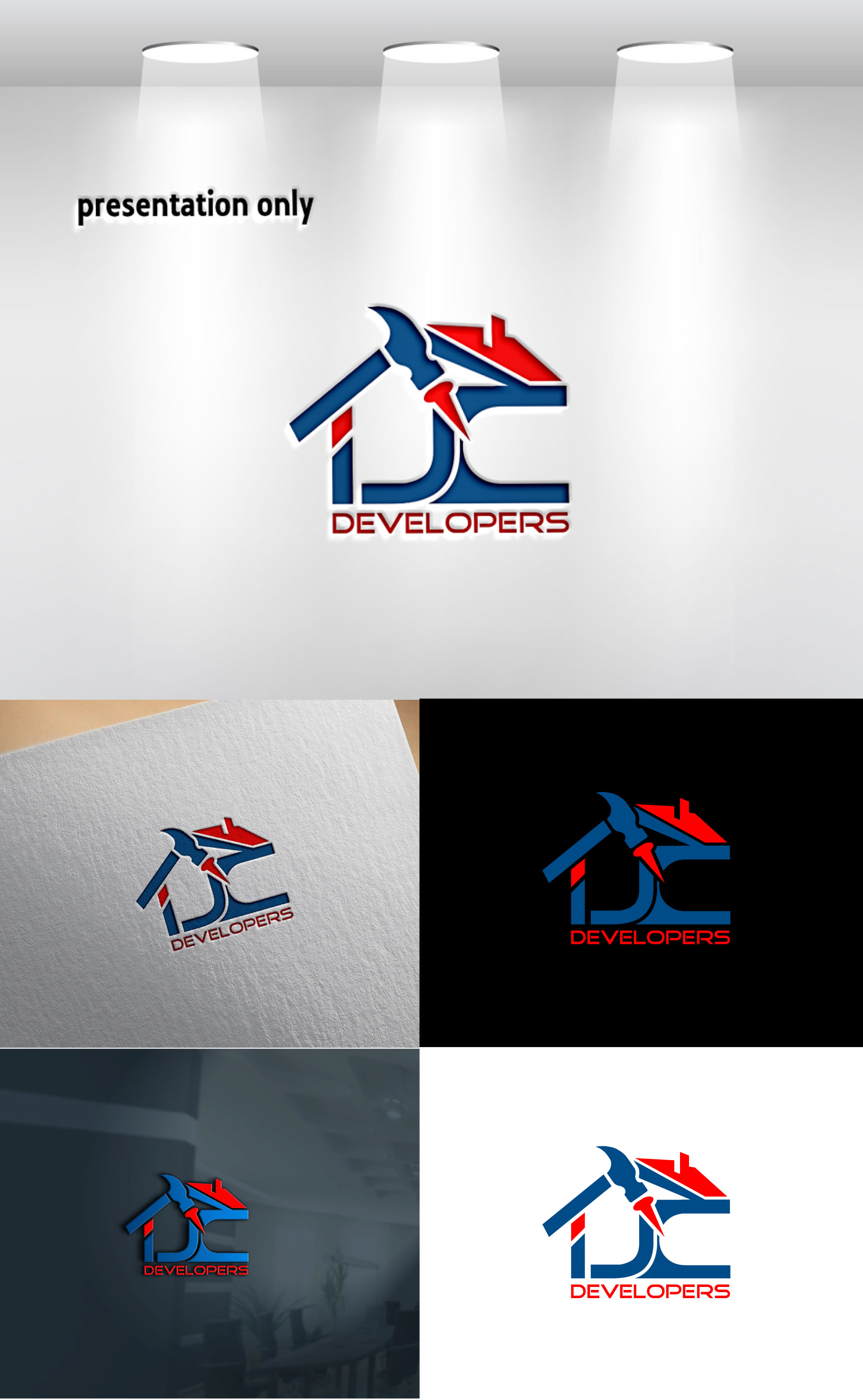 Logo Design for IJC in Blue Developers Underneath in Red by ...