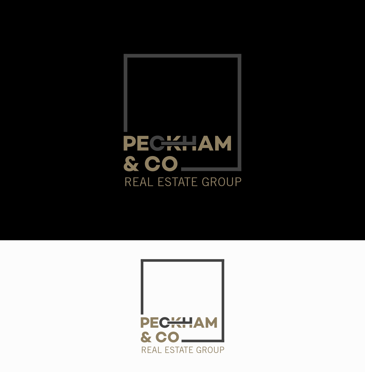 Modern, Serious, Real Estate Logo Design for Peckham & Co Real Estate Group by B8 | Design #30167469