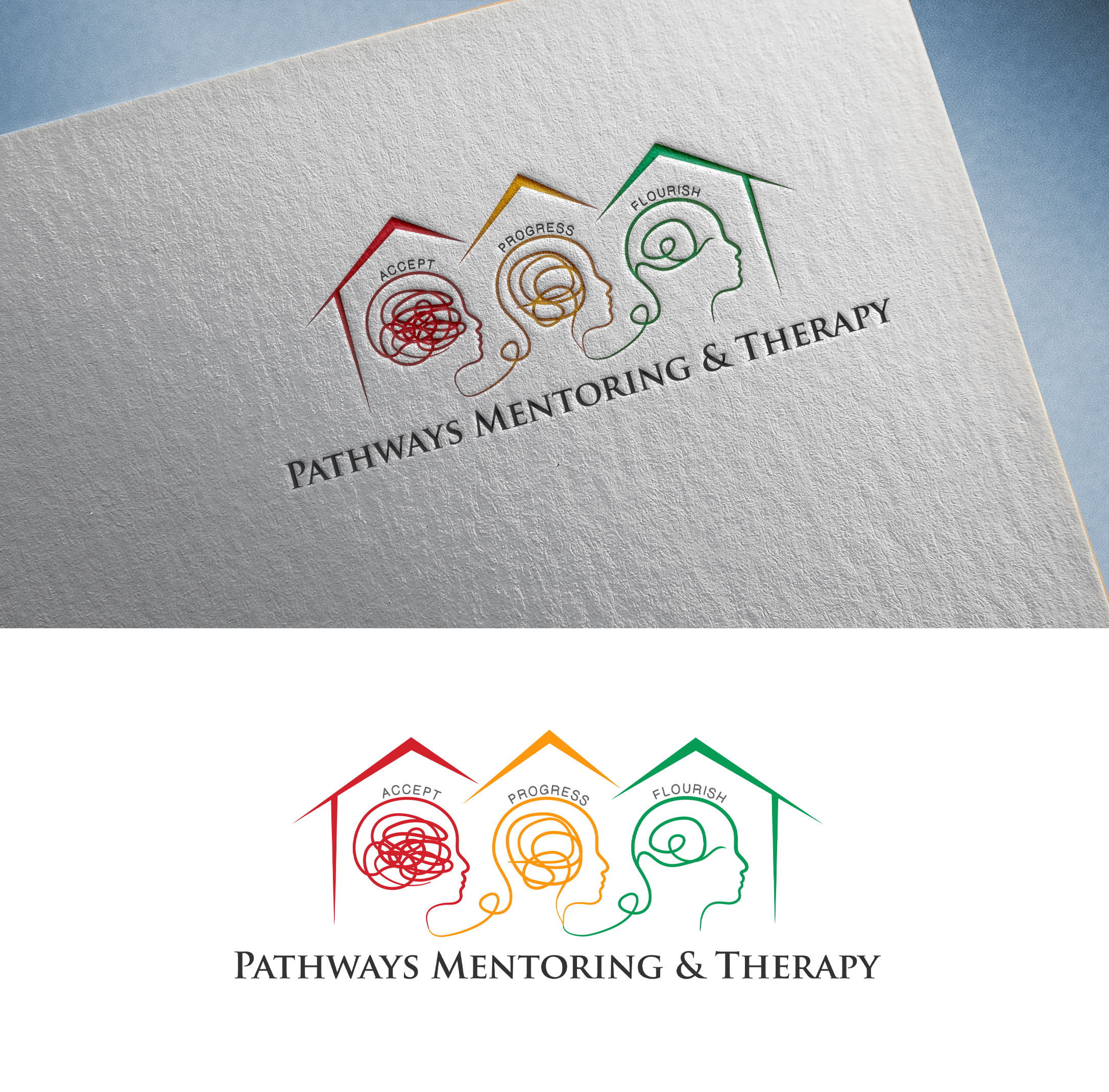 Logo Design for Pathways Mentoring & Therapy. Accept. Progress ...