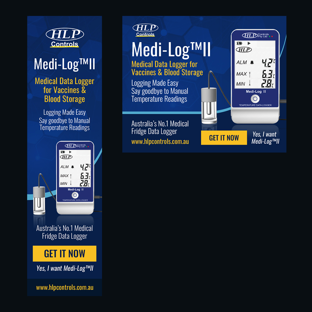 Professional, Bold, Medical Banner Ad Design for HLP Controls Pty Ltd ...