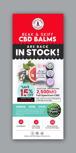 CBD Balm Sale | 21 Flyer Designs for a business in United States