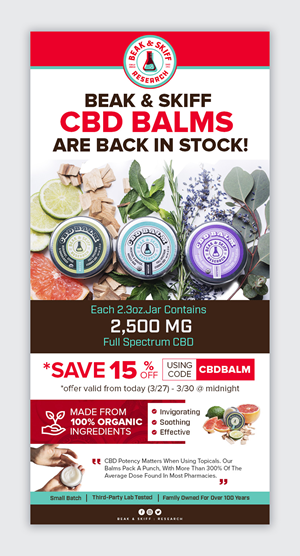 CBD Balm Sale | 21 Flyer Designs for a business in United States
