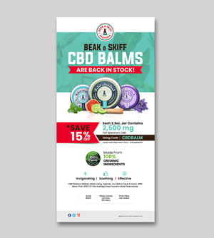 CBD Balm Sale | 21 Flyer Designs for a business in United States
