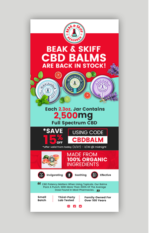 CBD Balm Sale | 21 Flyer Designs for a business in United States