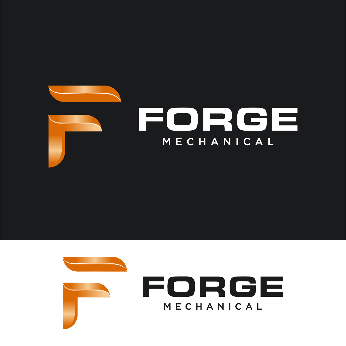 Bold, Modern, Plumbing and hvac Logo Design for Forge Mechanical by ...
