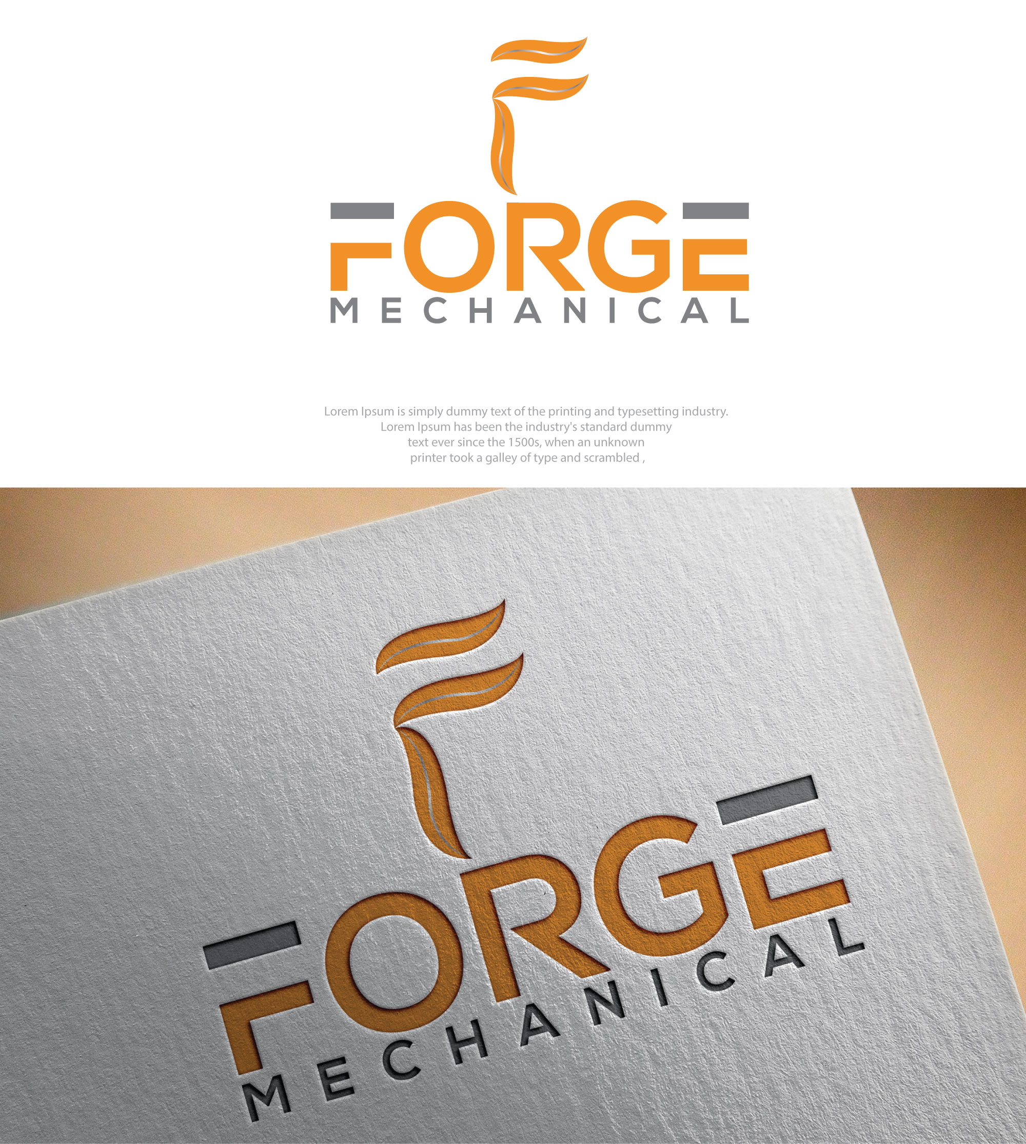 Bold, Modern, Plumbing and hvac Logo Design for Forge Mechanical by ...