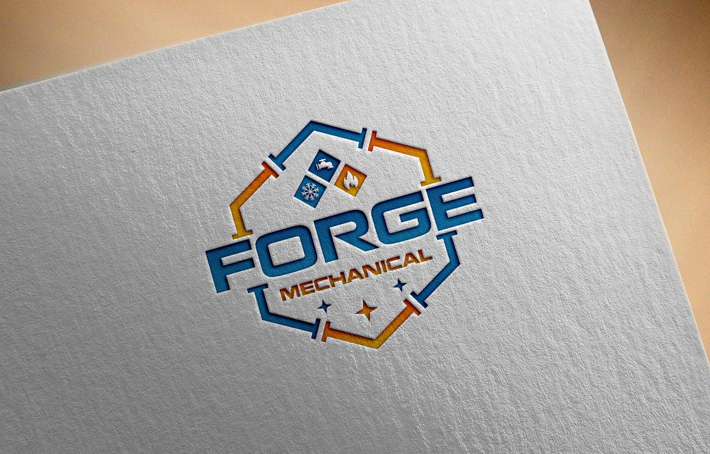 Bold, Modern, Plumbing and hvac Logo Design for Forge Mechanical by ...