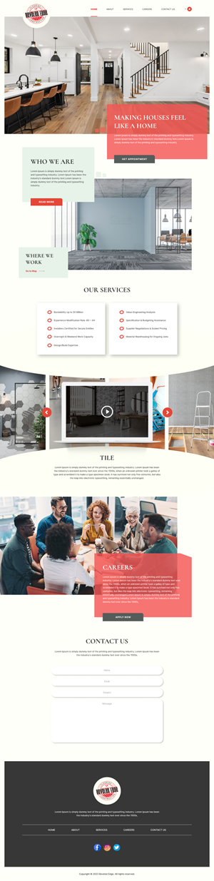 Commercial Flooring Contractor Website ($100 Bonus) | 36 Web Designs ...