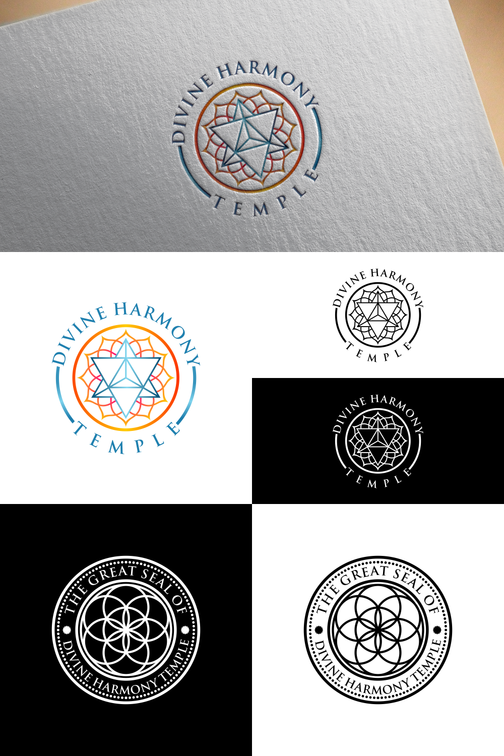 Elegant, Modern, Spiritual Logo Design for Divine Harmony Temple by ...