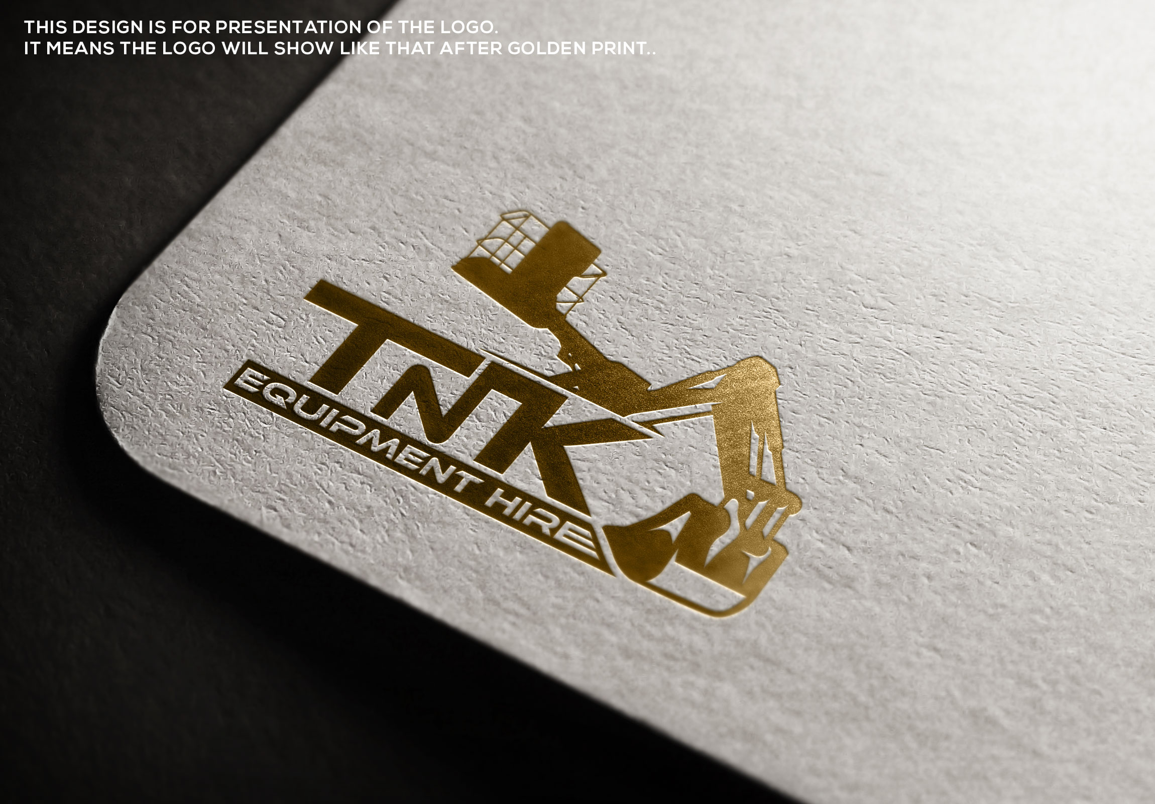 Bold, Serious, Plant Equipment Hire Logo Design for TnK Equipment Hire by MD ROKON UDDIN ...