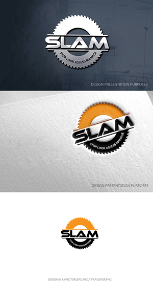SLAM- Mill Creek Safety | 13 Logo Designs for SLAM (Stop, Look, Assess ...