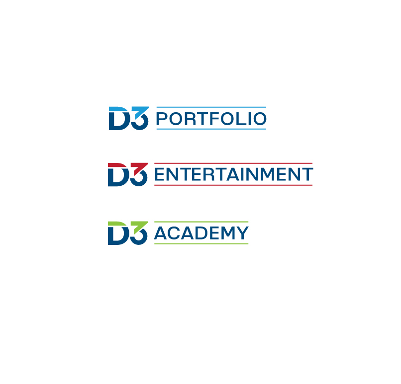 Upmarket, Professional, Real estate Logo Design for D3 Portfolio, D3 Entertainment, D3 Academy ...