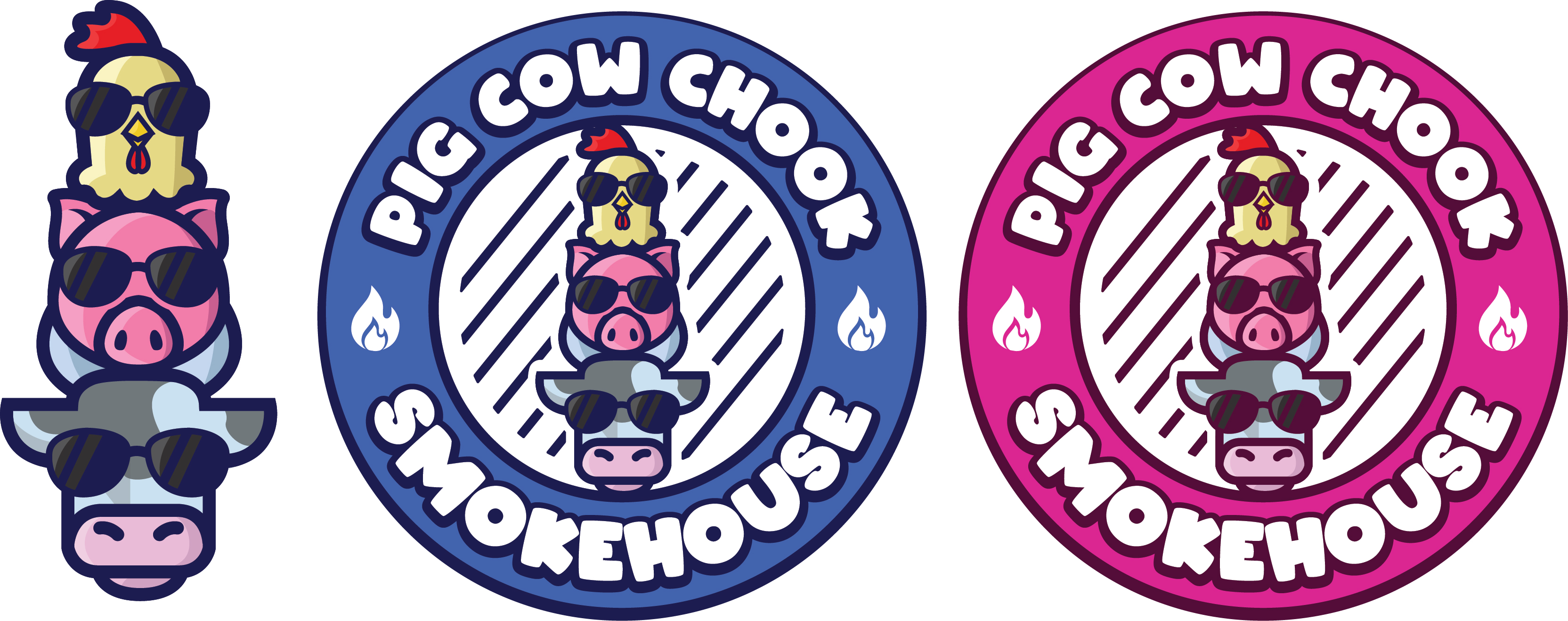 Bold, Playful, Sale of Food Logo Design for Pig Cow Chook Smokehouse by ...