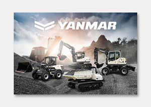 Epic montage of YANMAR construction machines | 21 Photoshop Designs for a business in Switzerland
