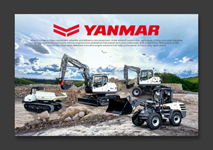 Epic montage of YANMAR construction machines | 21 Photoshop Designs for a business in Switzerland