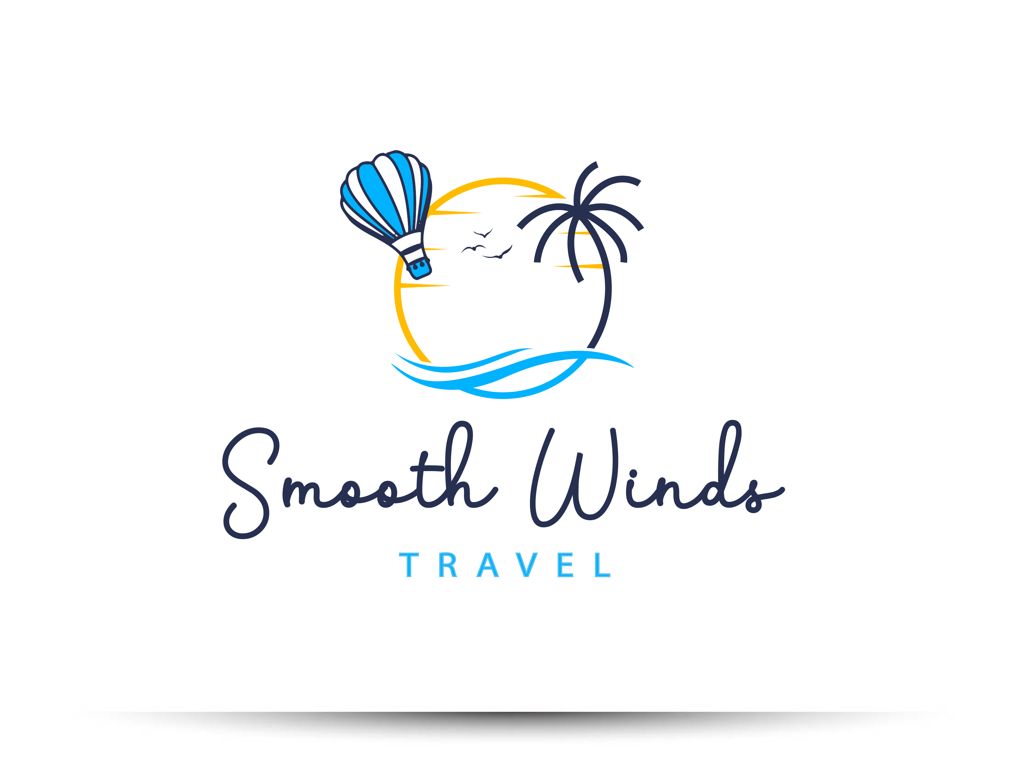 Elegant, Serious, travel agency Logo Design for Smooth Winds Travel by ...