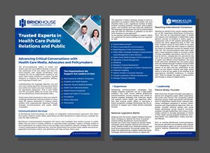 New Company Brochure/One pager for PR Agency | 39 Brochure Designs for ...