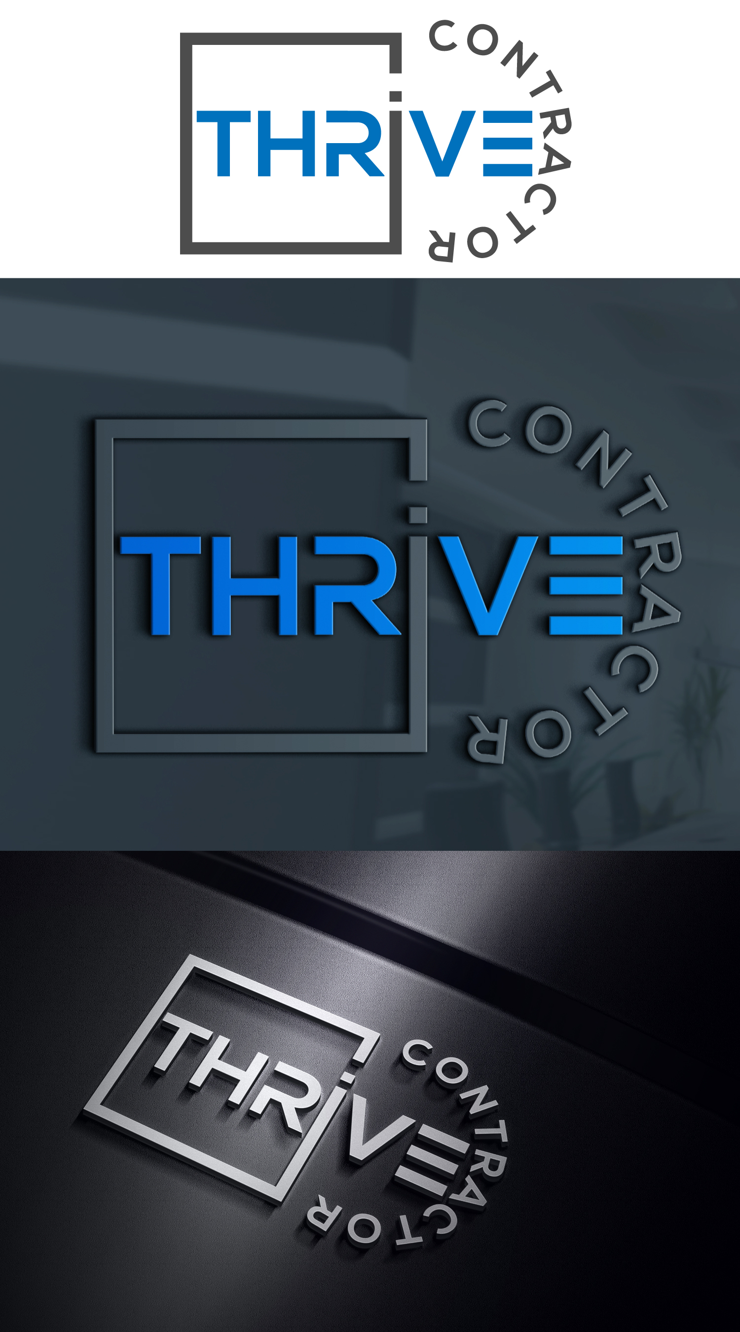 Logo Design for thrive contractor by 100%design | Design #30504301