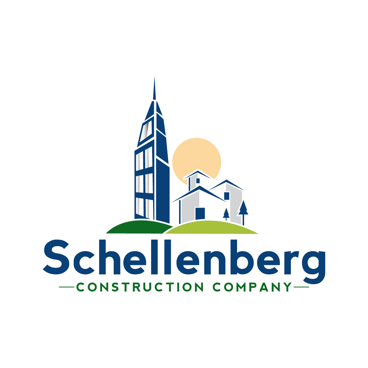 Modern, Serious, Commercial/Residential Construction Logo Design for Schellenberg Construction ...