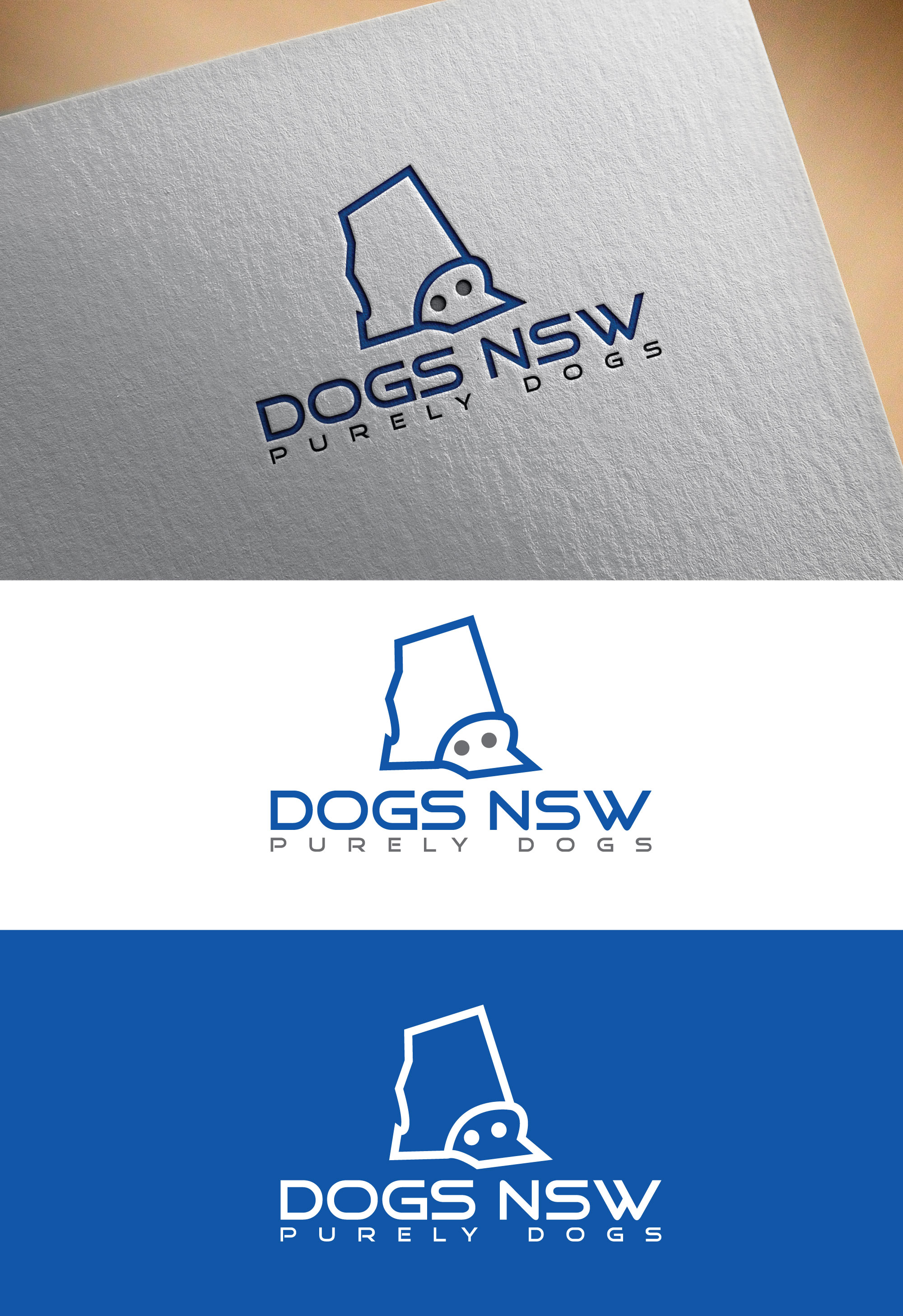 Professional, Modern, Pet Logo Design for DOGS NSW with subtitle PURELY ...