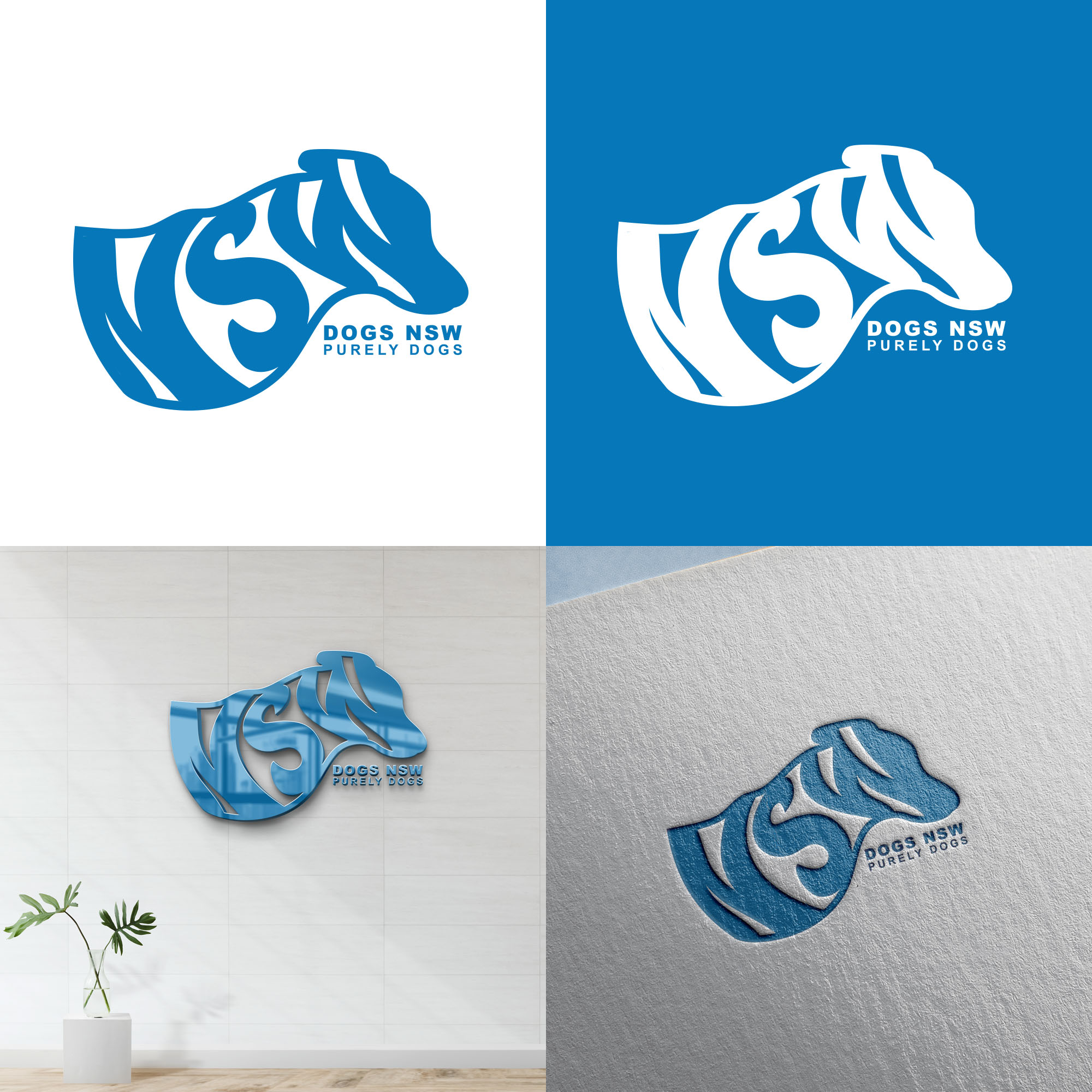 Professional, Modern, Pet Logo Design for DOGS NSW with subtitle PURELY ...